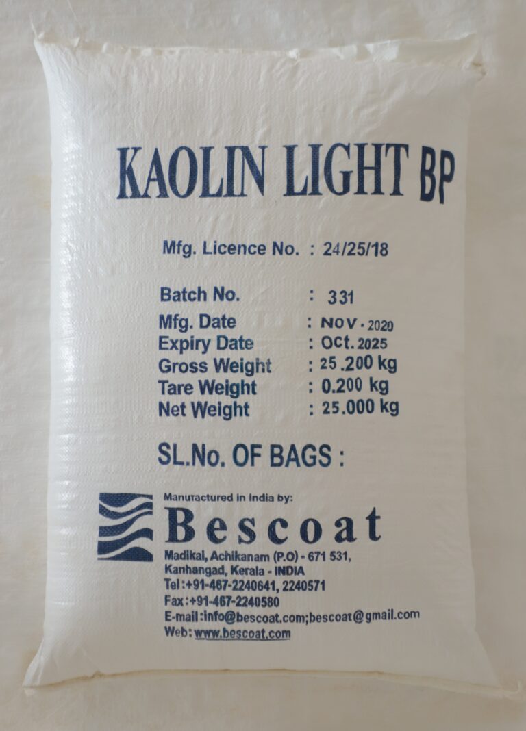 Pharma Grade Kaolin – Bescoat