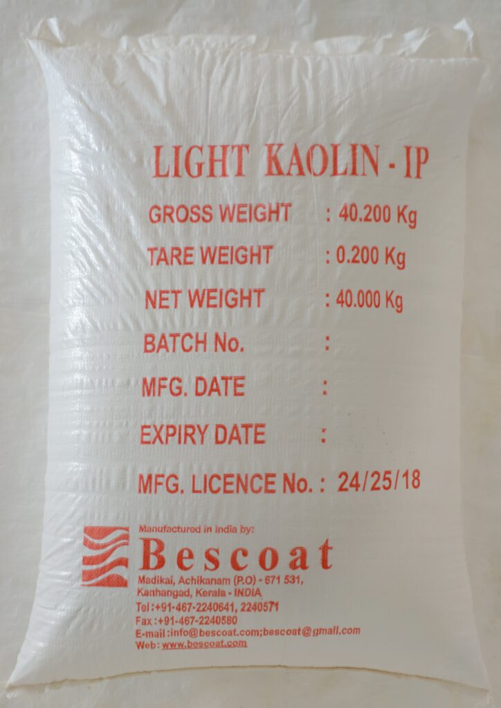 Pharma Grade Kaolin – Bescoat